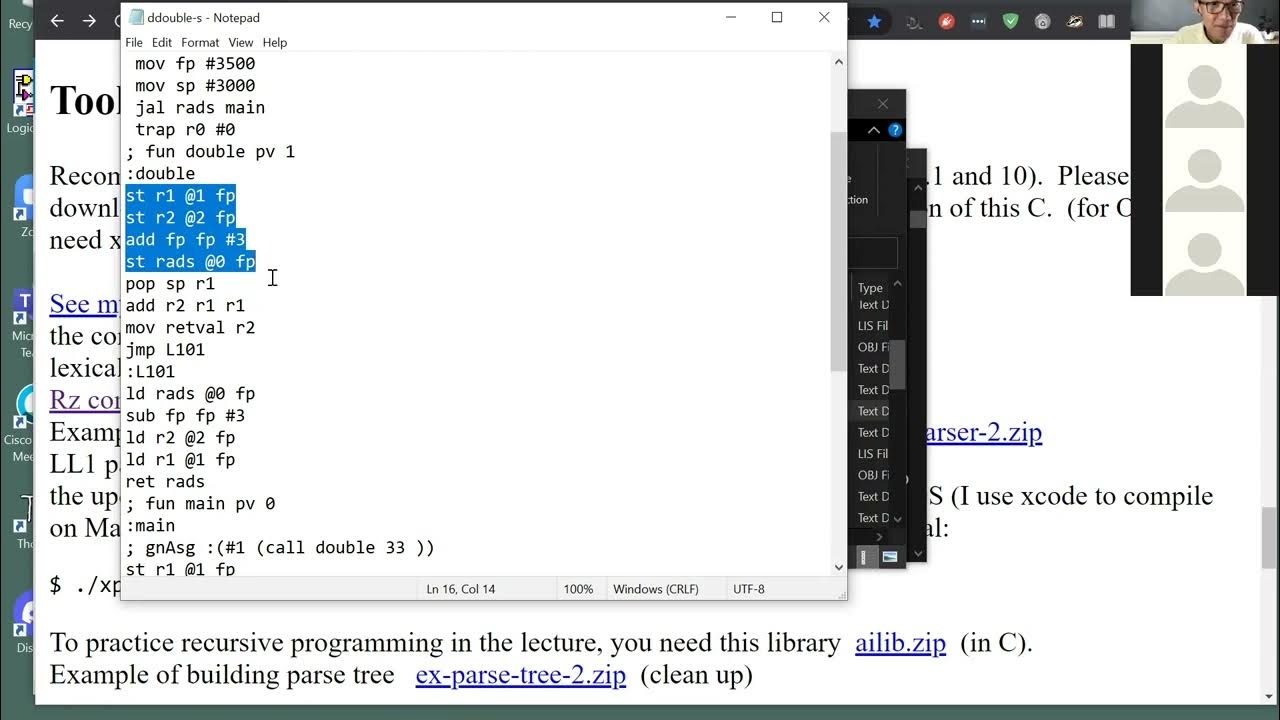 Principles of programming language: Demo Rz compiler - YouTube