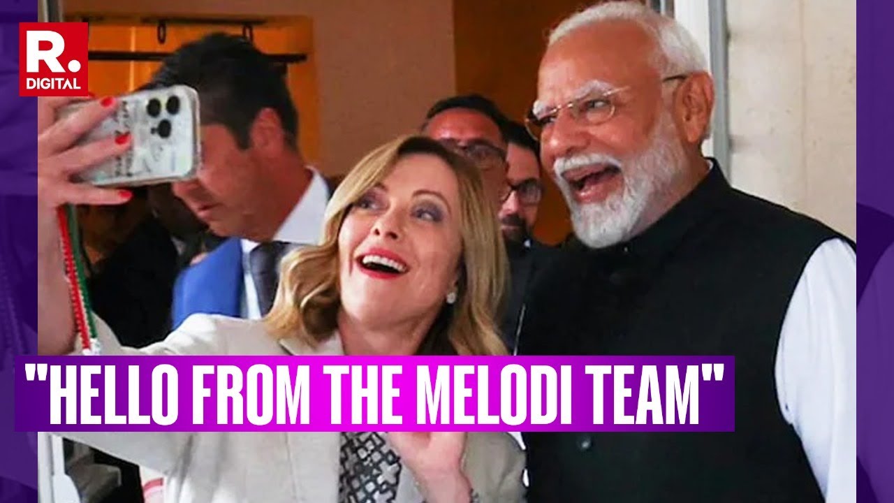 PM Modi, Italy PM Meloni's G7 Meet Selfie Goes Viral - YouTube