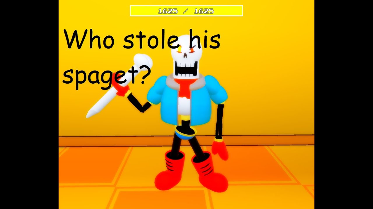 Hardmode Disbelief Papyrus Showcase in Undertale Endless Route Roblox ...