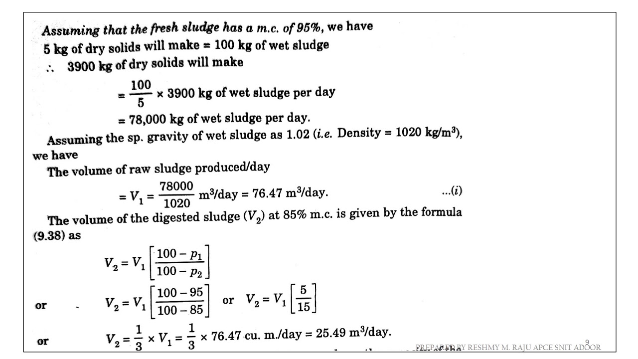EEII Module 6 Lecture 6 - DESIGN OF SLUDGE DIGESTION TANK - YouTube