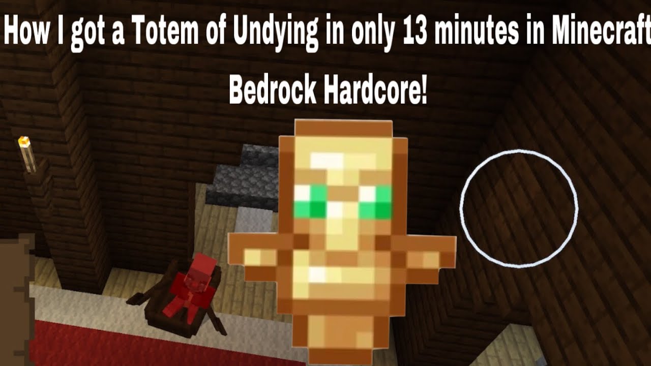 Explaining my 13 minute Totem of Undying Speedrun in Minecraft Bedrock Hardcore! - YouTube
