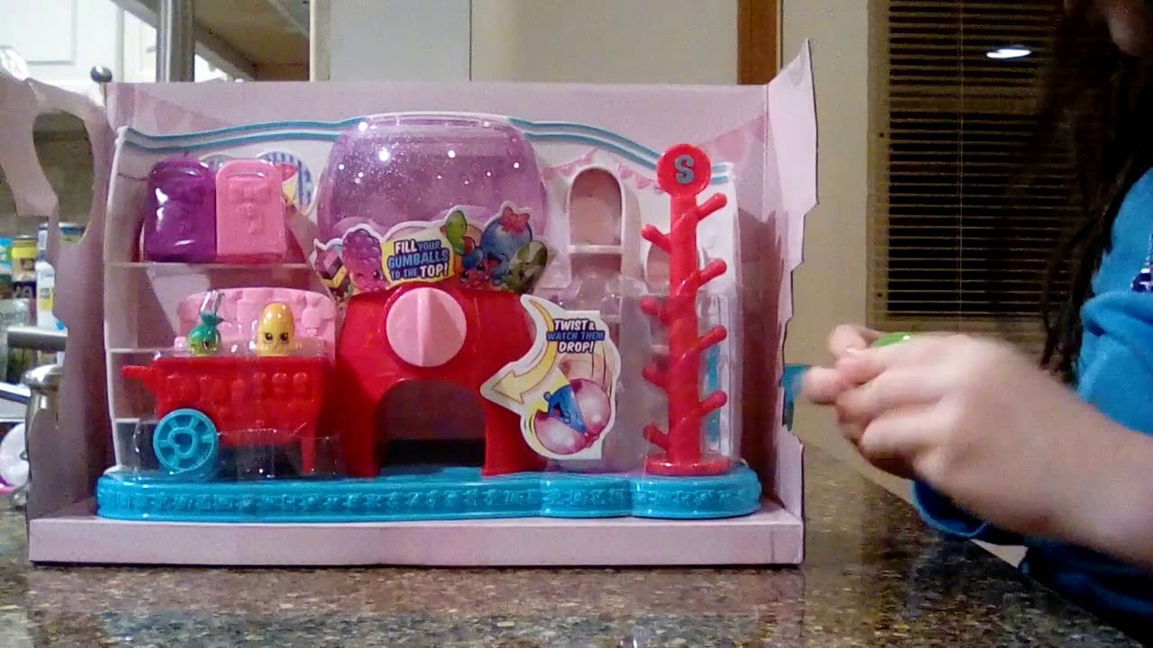 Copy of Shopkins gumball machine opening - YouTube