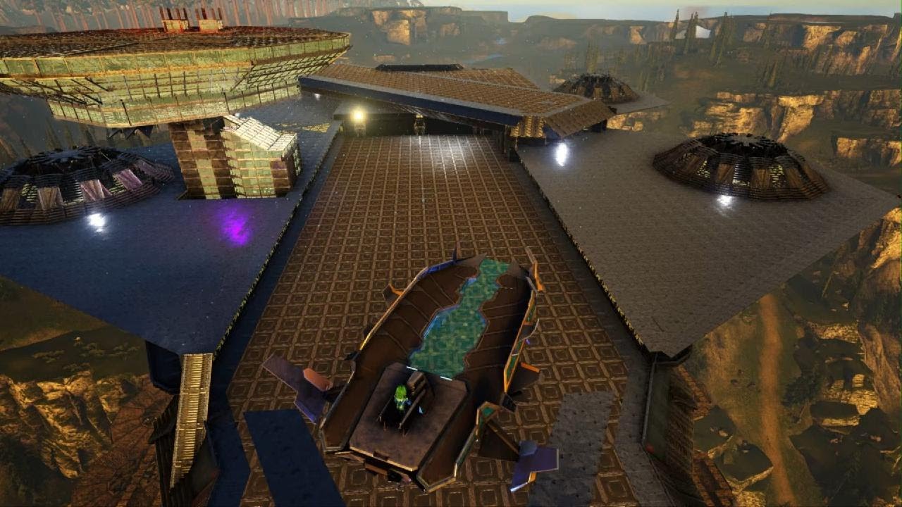 Ark Survival Evolved - 3rd Helicarrier Build At Night - YouTube