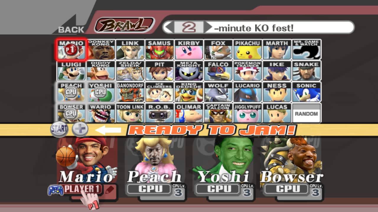 Super Slam Bros Brawl - Menu Theme (Quad City DJs vs Nobuo Uemetsu ...