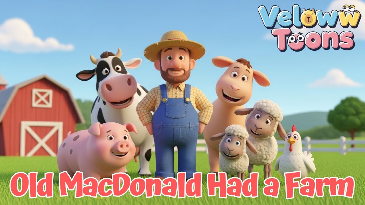 Old MacDonald Had a Farm | Fun 3D Animated Kids Song & Nursery Rhyme ...