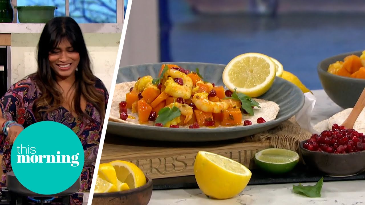 Nisha's Butternut and Prawn Curry | This Morning - YouTube