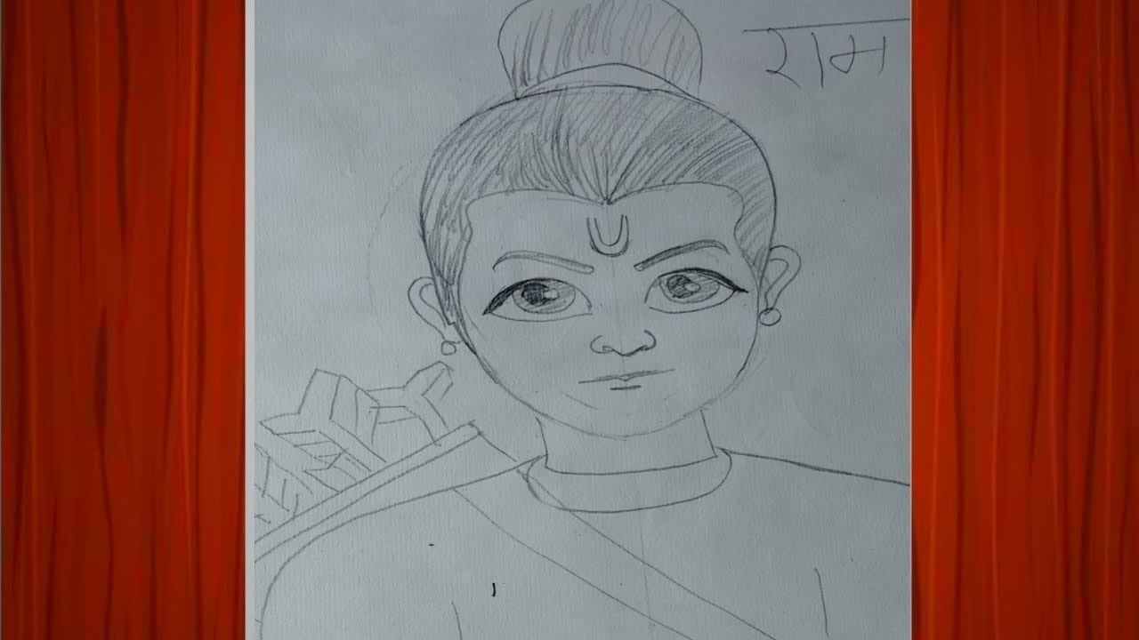 How to Draw Ram ka beautiful drawing Easy pancil Ram ka drawing image ...