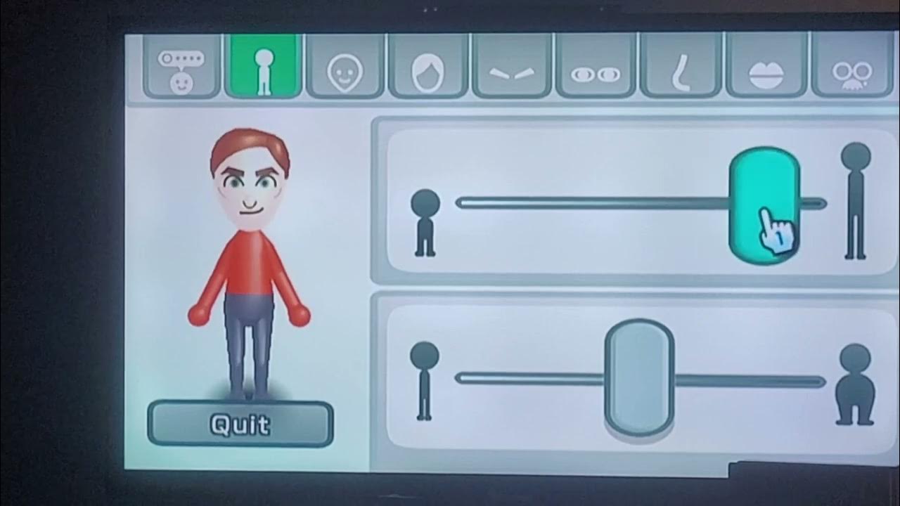 Tutorial on how to make a beta mii on the Mii Channel (part 11) - YouTube