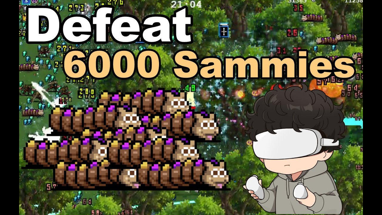 Vampire Survivers | 55 | Defeat a total of 6000 Sammies - YouTube