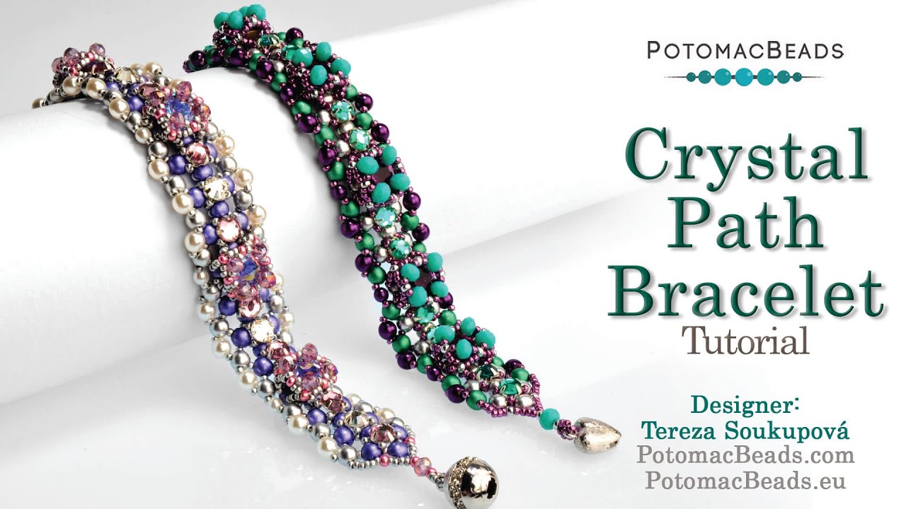 Crystal Path Bracelet- DIY Jewelry Making Tutorial by PotomacBeads - YouTube