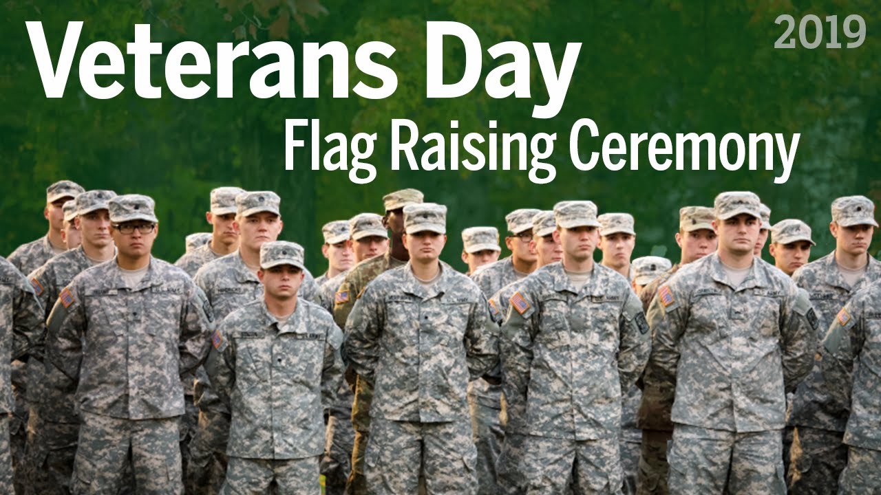 Veterans Day Flag Raising Ceremony at Indiana University - YouTube