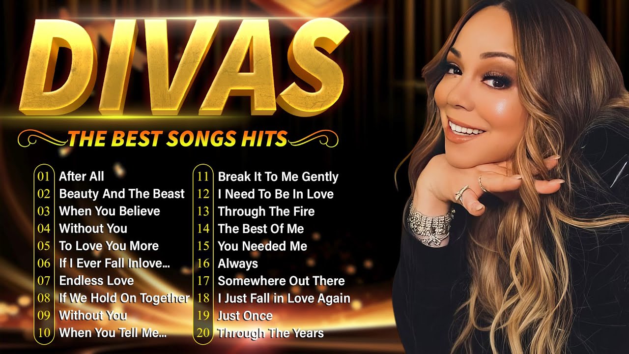 Best Songs of World Divas 💗 Celine Dion, Mariah Carey, Whitney Houston ...