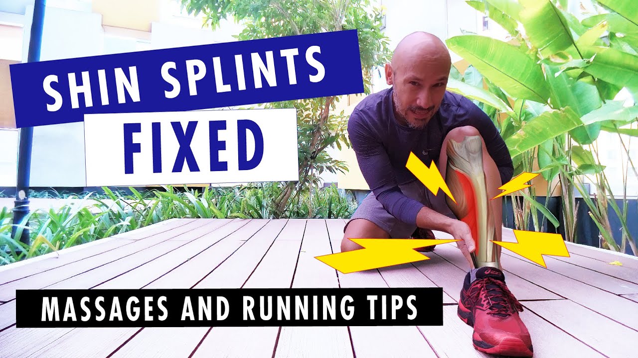 SHIN SPLINTS running SELF treatment - YouTube