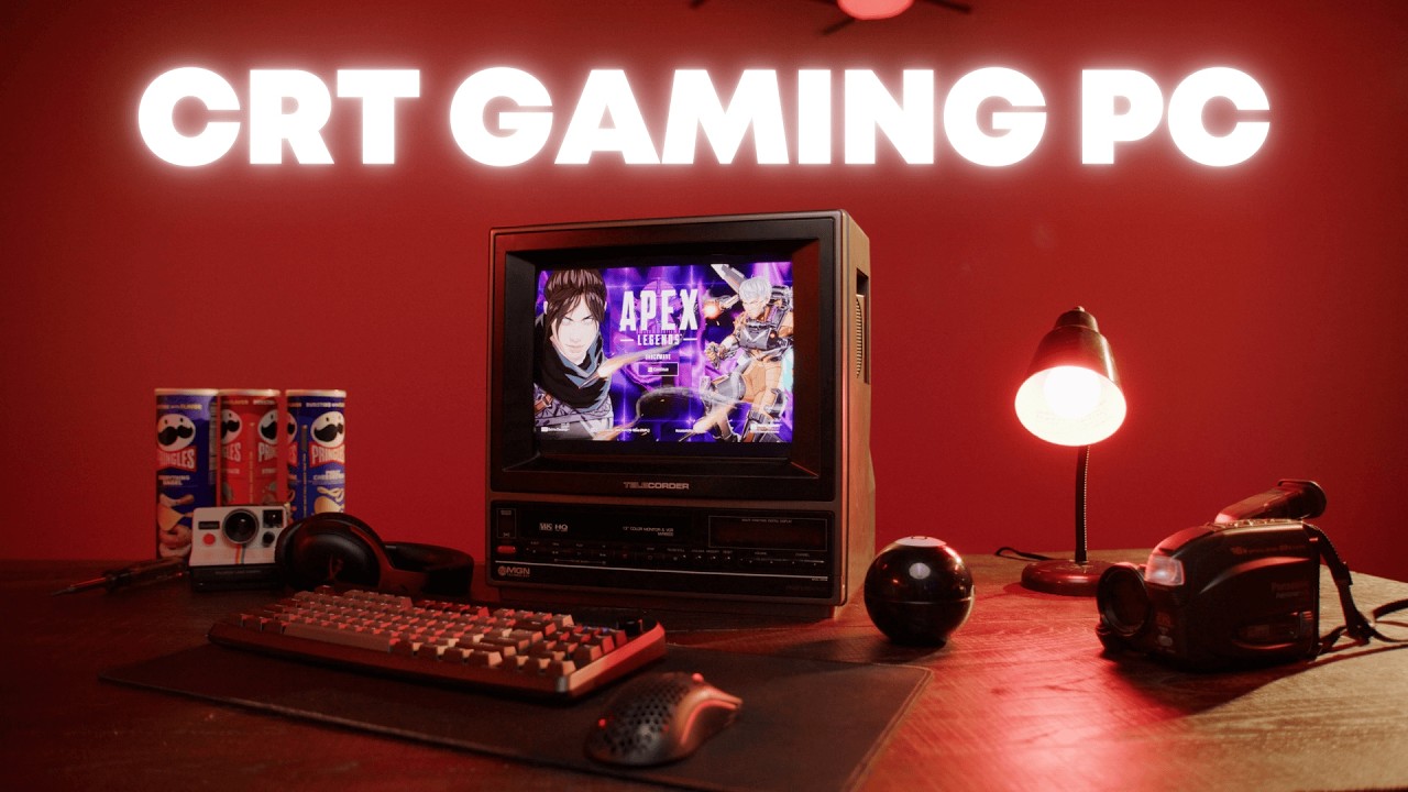We Built a Custom Gaming PC Inside a Retro CRT VHS TV - YouTube