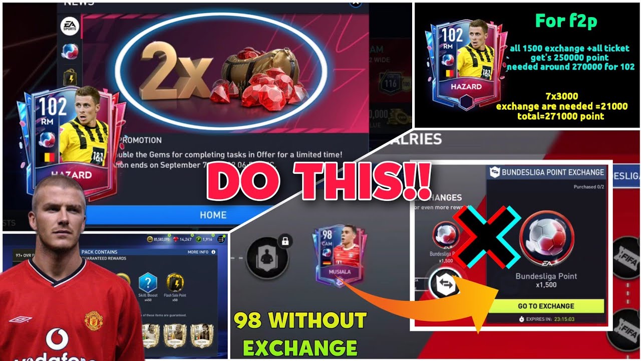 2x GEMS OFFER DO THIS!! 102 OVR BUNDESLIGA KICK OF RIVALRIES F2P GUIDE ...