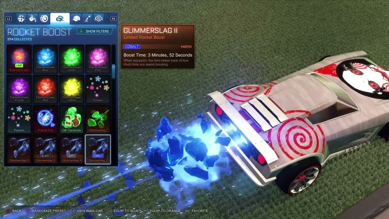 ALL MY BOOSTS In ROCKET LEAGUE - YouTube