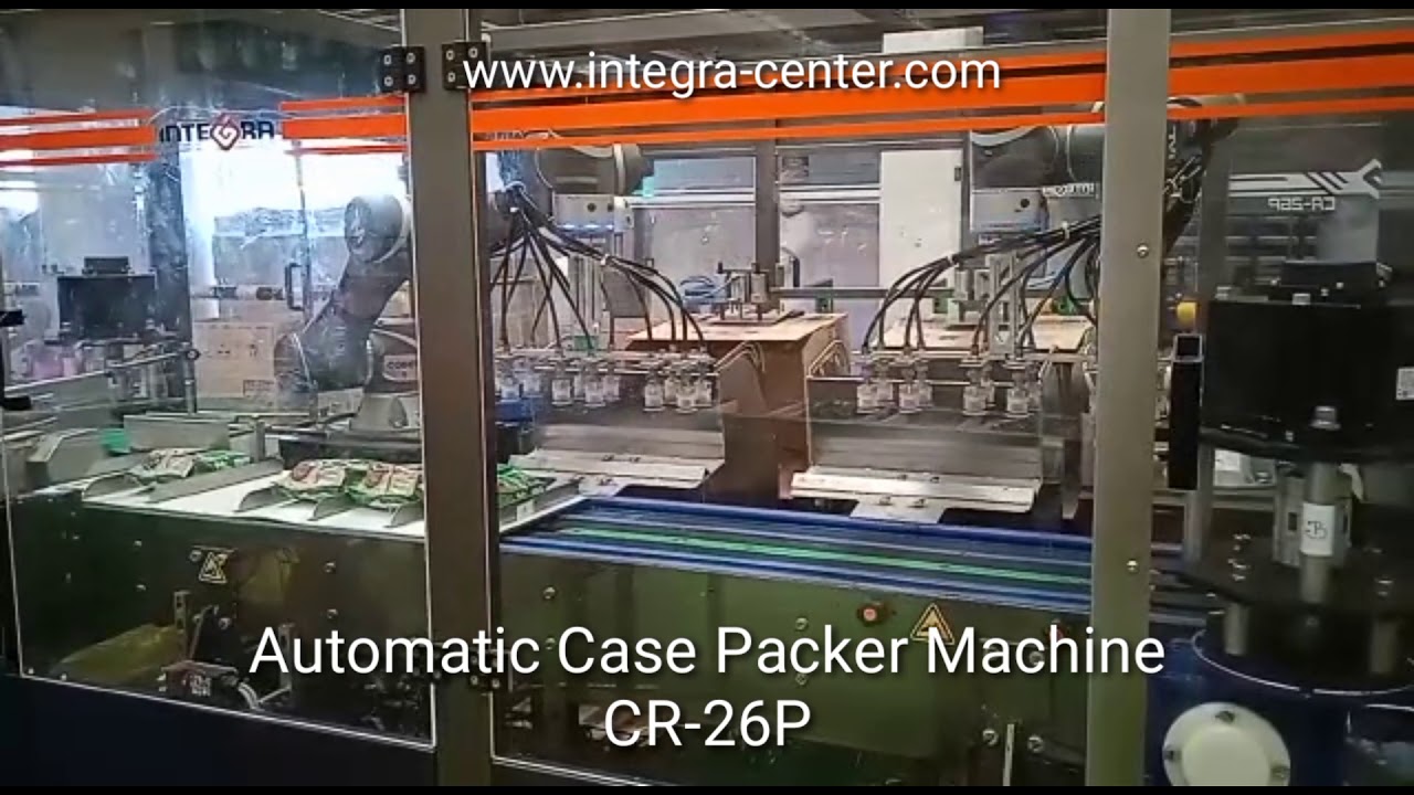 CR26P Automatic Case Packer Machine - YouTube