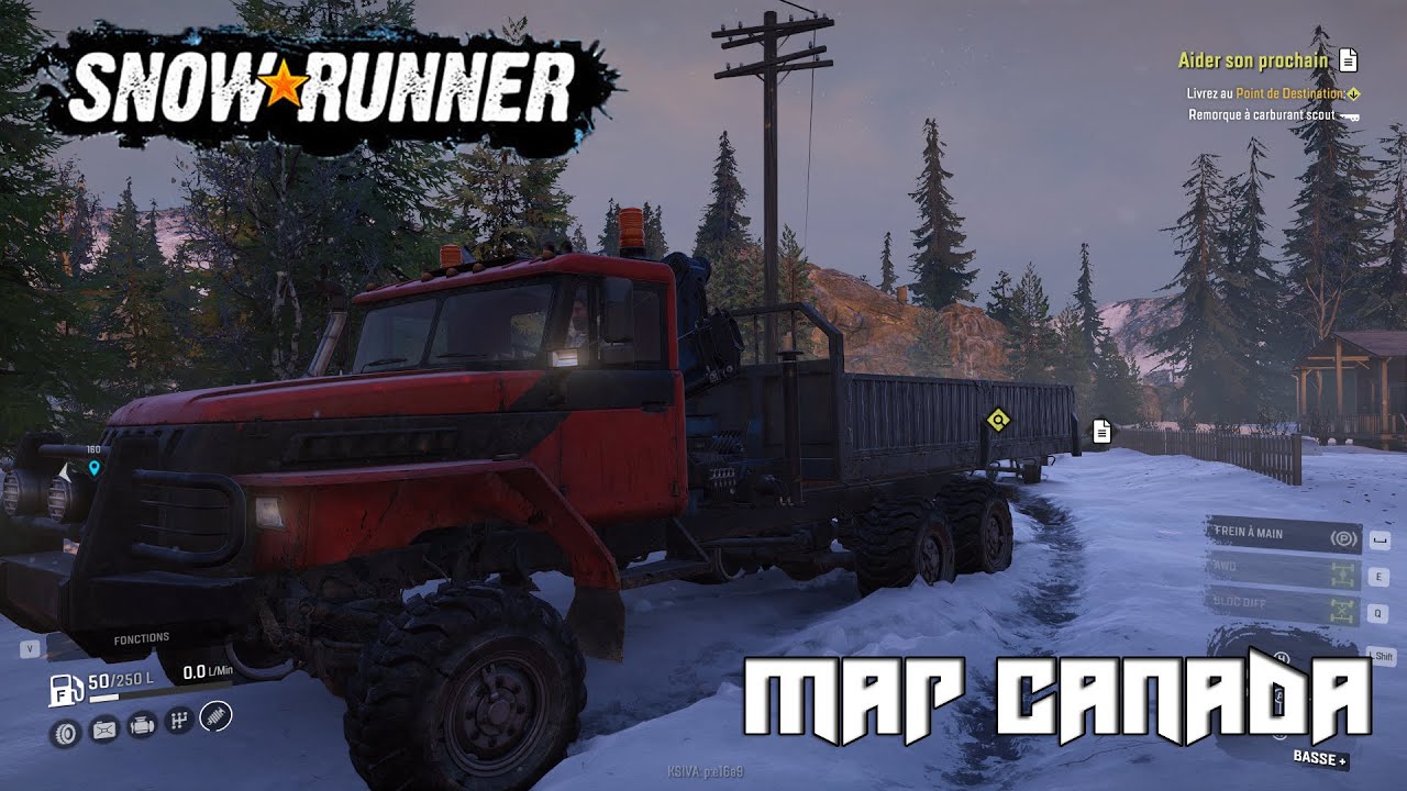 ( PC - XBOX - PS4 ) SnowRunner / Map Canada / Livraison Ratée et Aider ...