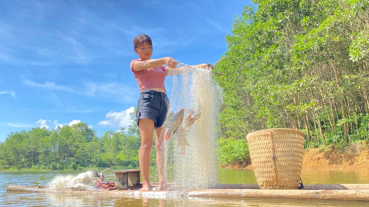 Best Net Fishing Video - How To Cast Nets To Catch Fish In The Lake# ...