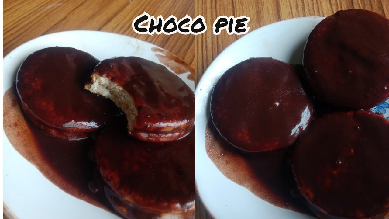 Choco pie with Marie biscuits | How to make choco pie | choco pie ...