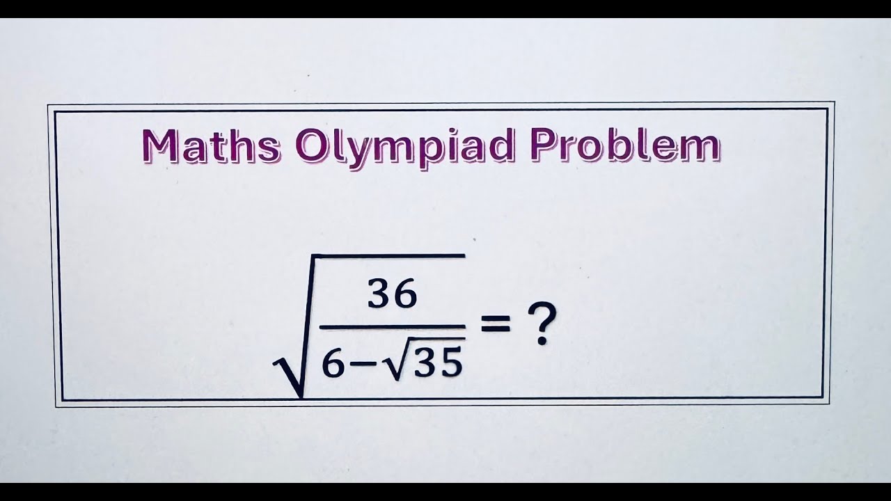 A Difficult Square Root problem! #maths #mathematics #squareroot # ...