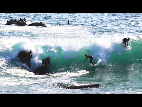 DANGEROUS Surf (Part 2) | SURFING Over Dry Reef | Raw Footage (9/14/21 ...