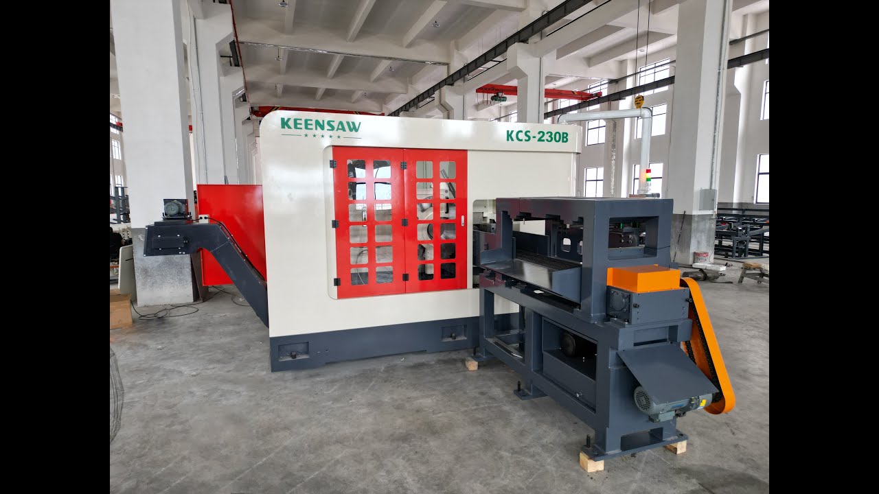 Full automatic big solid bar circular sawing machine for 200mm, 230mm ...