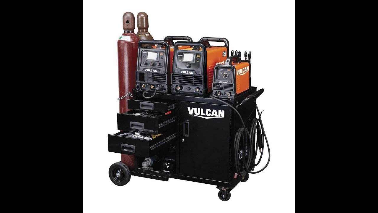 Part 4 Vulcan heavy duty welding cart - YouTube