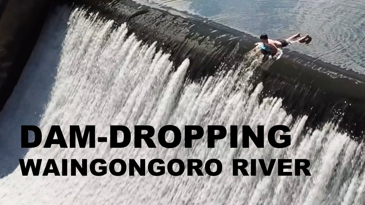 Dam Dropping, Normanby dam, Waingongoro River - YouTube