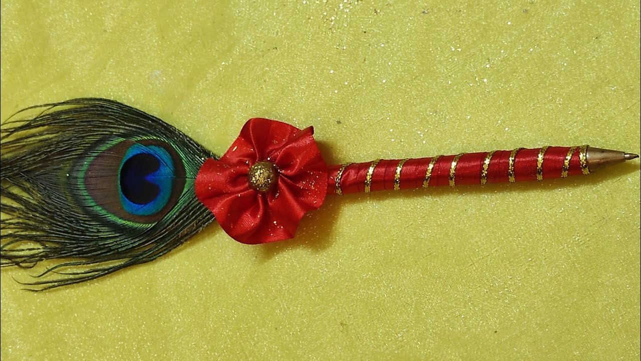 How to make Nikah Pen | Wedding pen Decoration Ideas | DIY Nikah ...