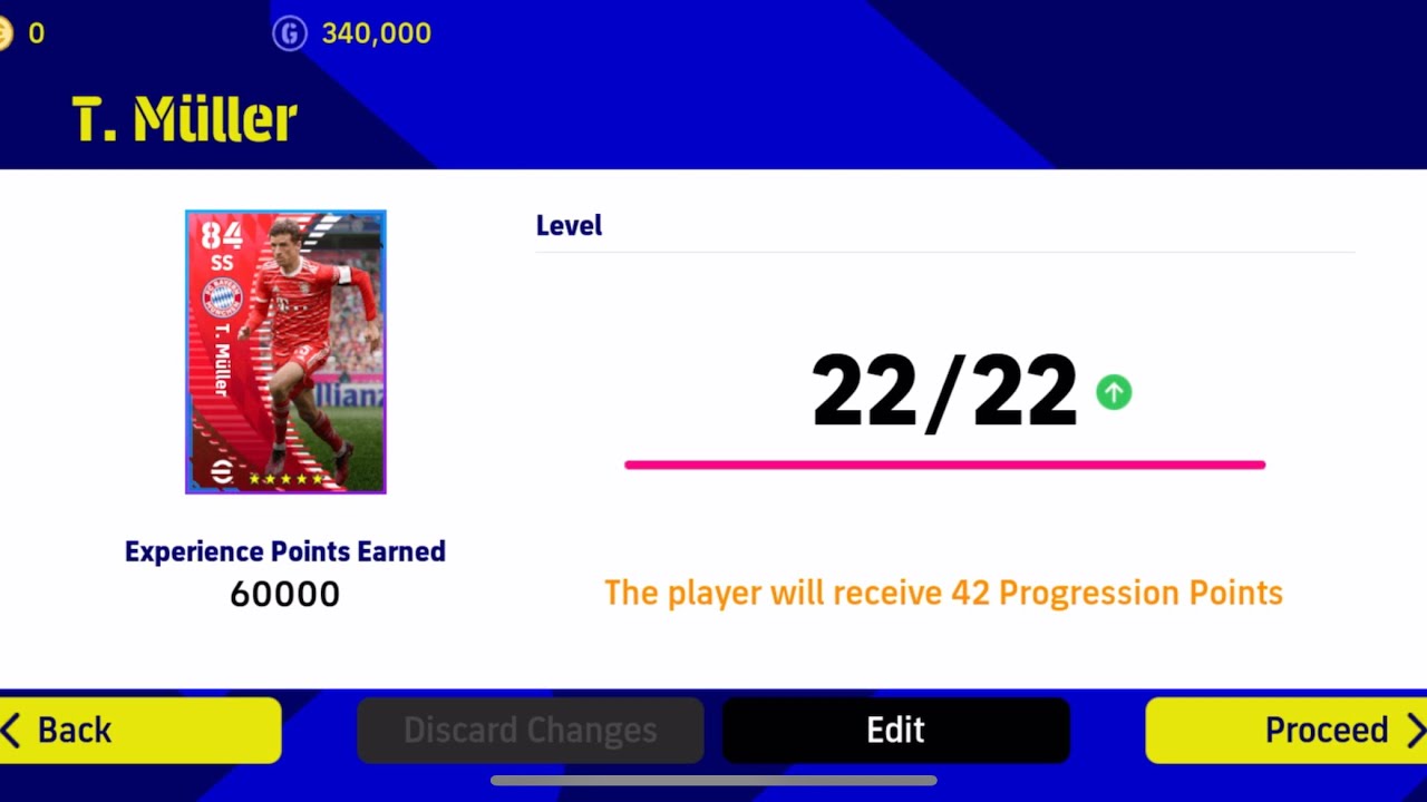 How to train T. MULLER to max Level in efootball 2023 🔥 Bayern Munchen ...