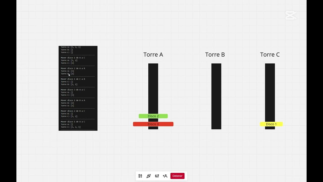 Algoritmo de Recurvidad - Torre de Hanoi - YouTube