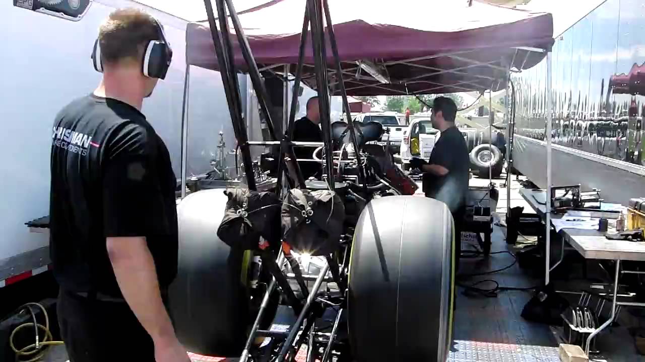Steve Chrisman Top Fuel Warm Up - YouTube
