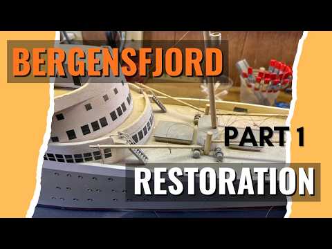 Restoring 1956 MS Bergensfjord Model by Art Model Studios