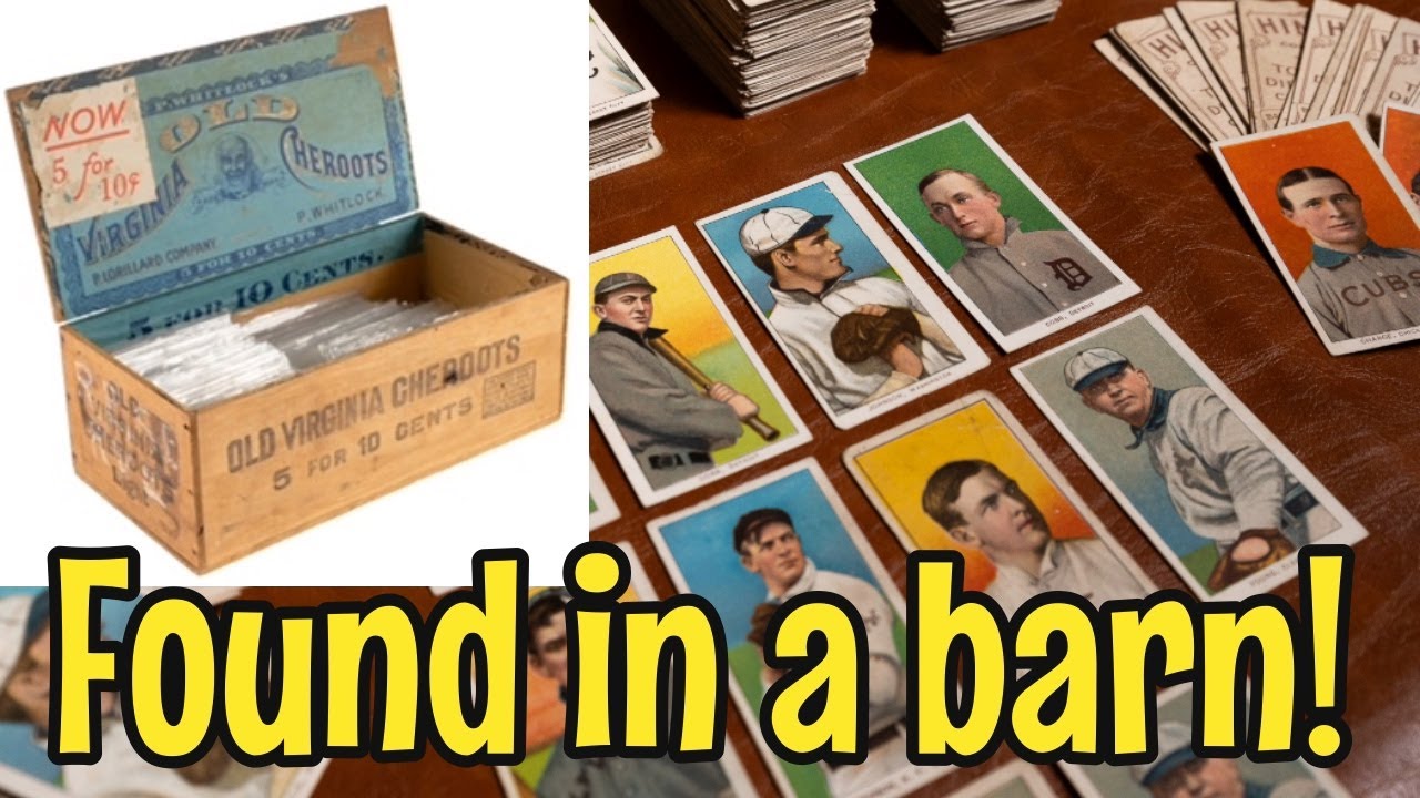Rare T206 baseball cards found hidden in a vintage cigar box IN A BARN ...