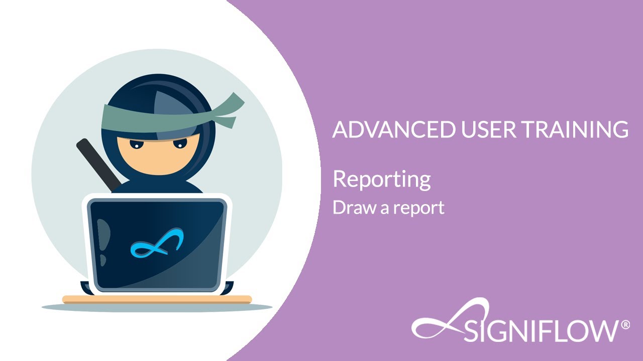 How to draw a report in SigniFlow - YouTube