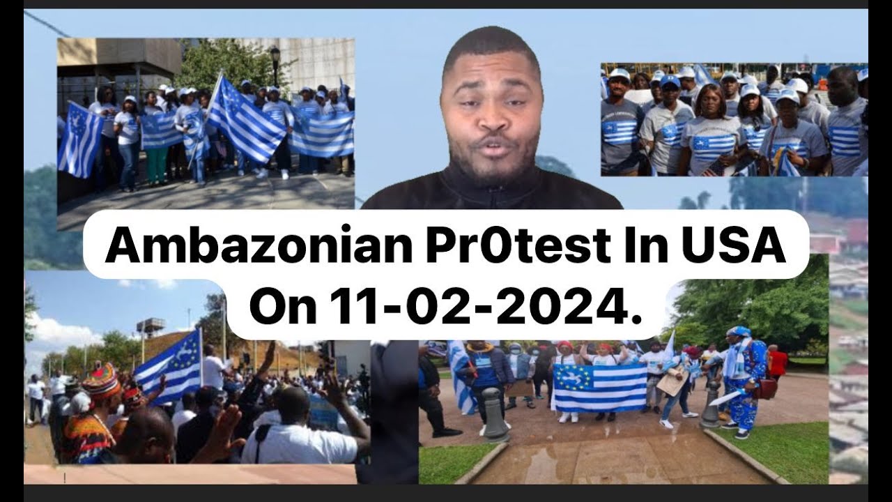 Ambazonians In USA 11th Feb 2024 Protest March. - YouTube