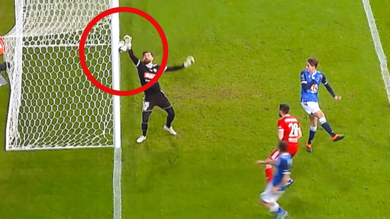 Impossible Goalkeeper Saves in Football - YouTube
