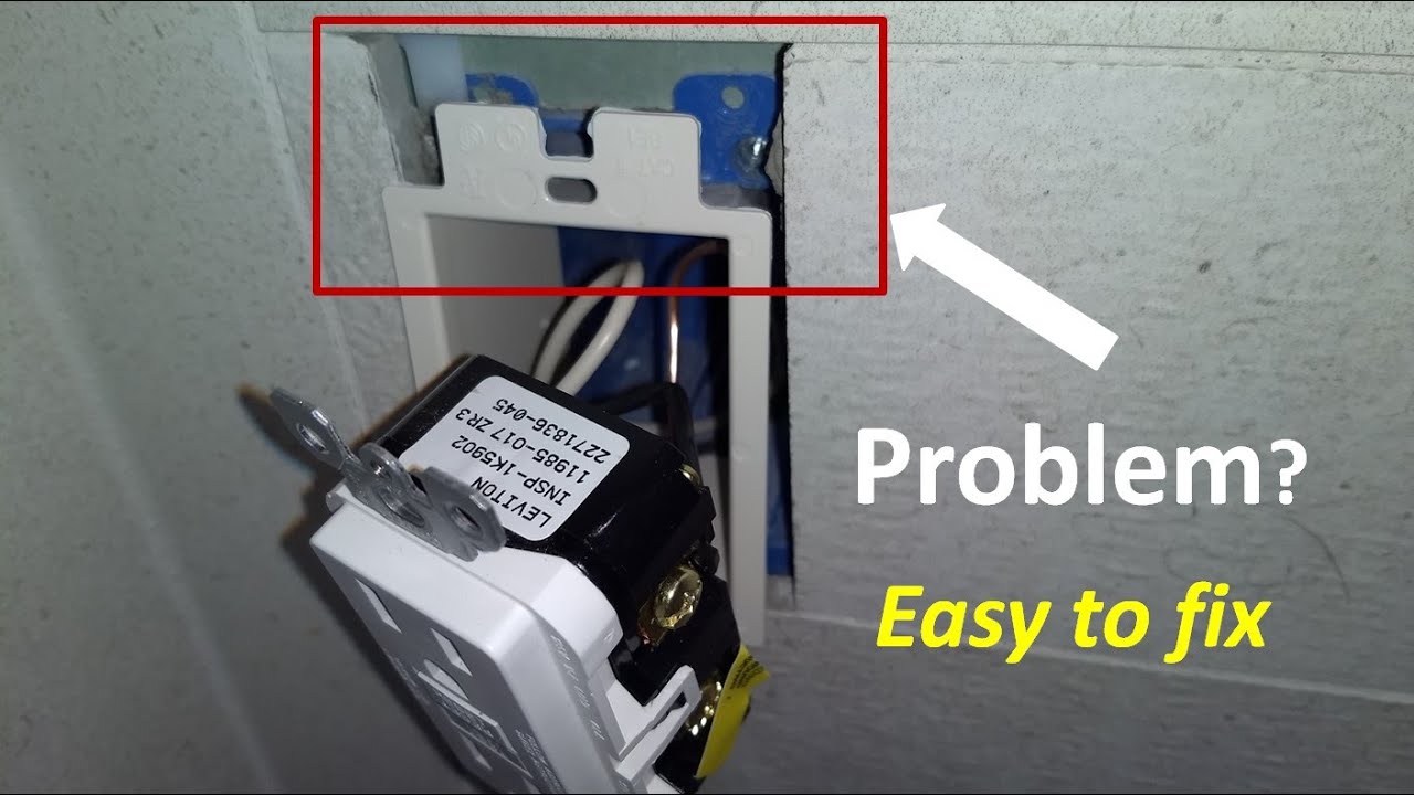 The easiest way to repair a sunken, crooked or loose receptacle ...