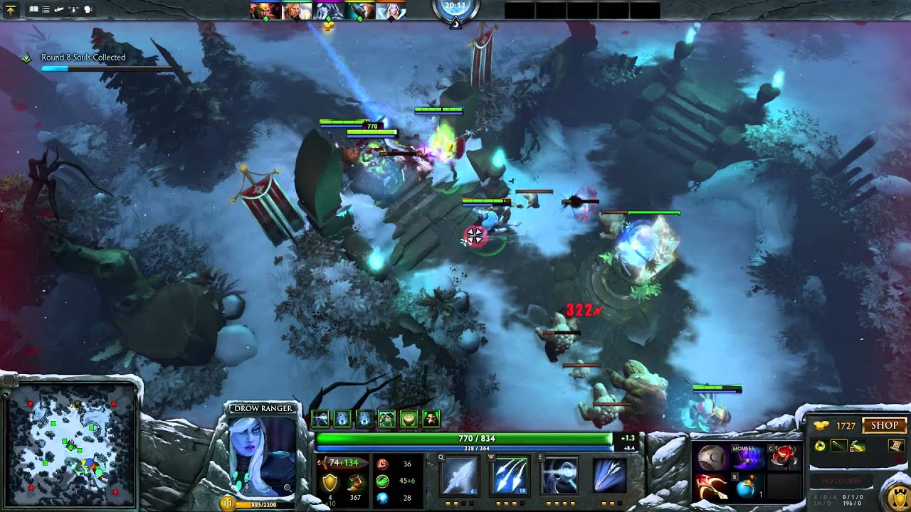 Zambrella plays Drow Ranger Wraith Night DOTA2 - YouTube