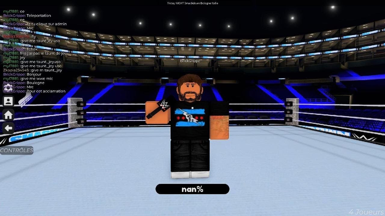 wwe Roblox Friday NIGHT Smackdown Bologne,Highlights cm punk And jey ...