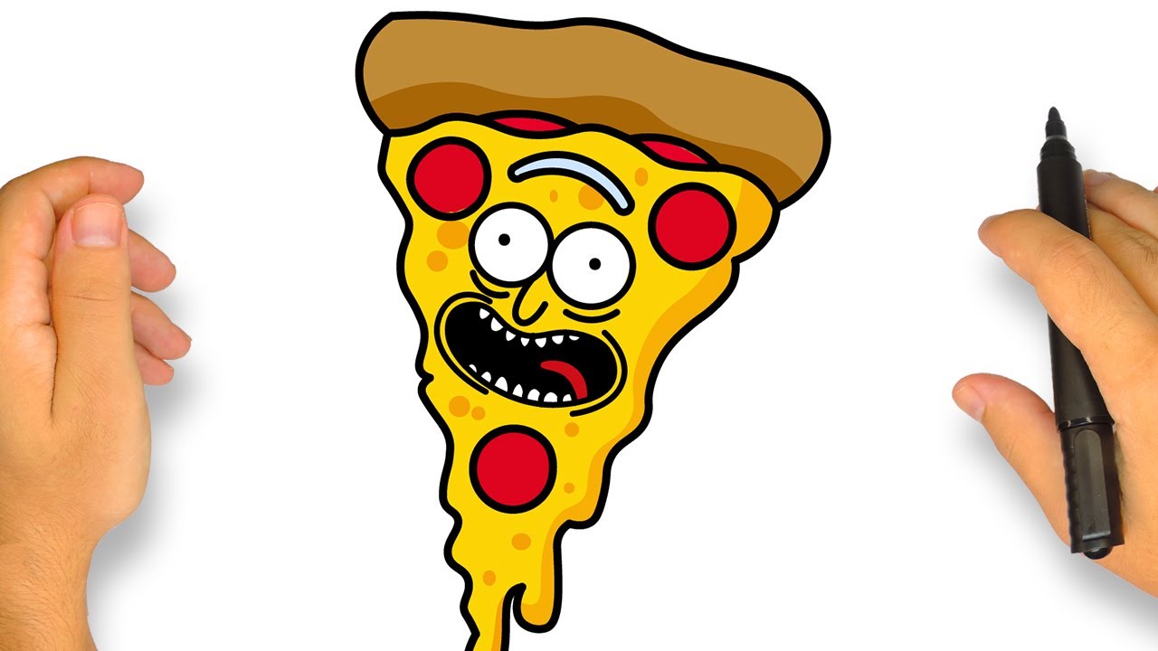 COMO DESENHAR O RICK PIZZA | Rick and Morty | Passo a Passo Simples e ...