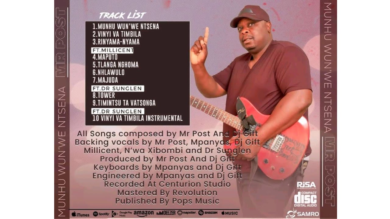 Mr post munhun unwe ntsena Album tracklist/Tower beef to yindlu ya ...