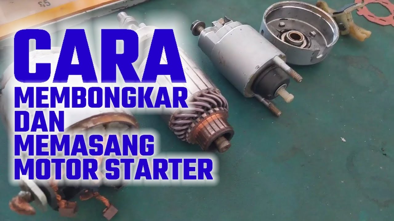PENGUJIAN MOTOR STARTER | PULL IN COIL, HOLD IN COIL DAN RETURN PINION ...