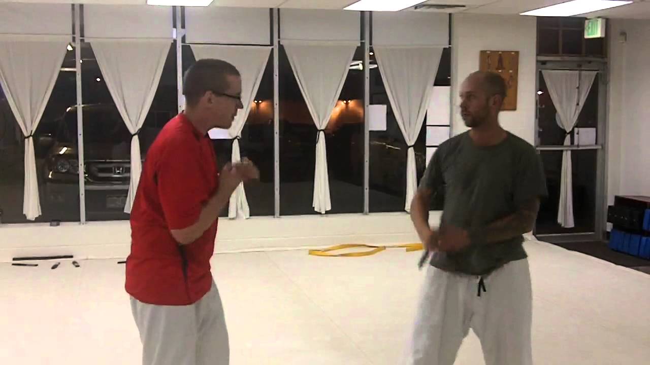 Shingitai Jujitsu Combatives Defense Against a Knife, Underhand Grip ...