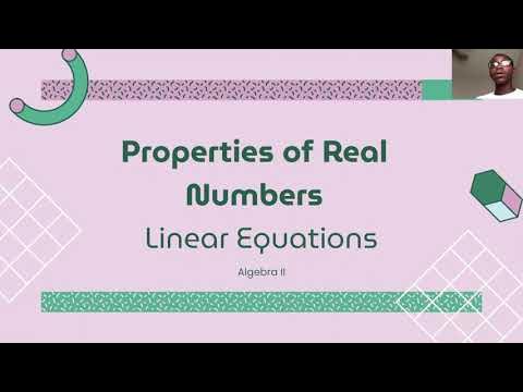 PROPERTIES OF REAL NUMBERS | ALGEBRA 2 - YouTube