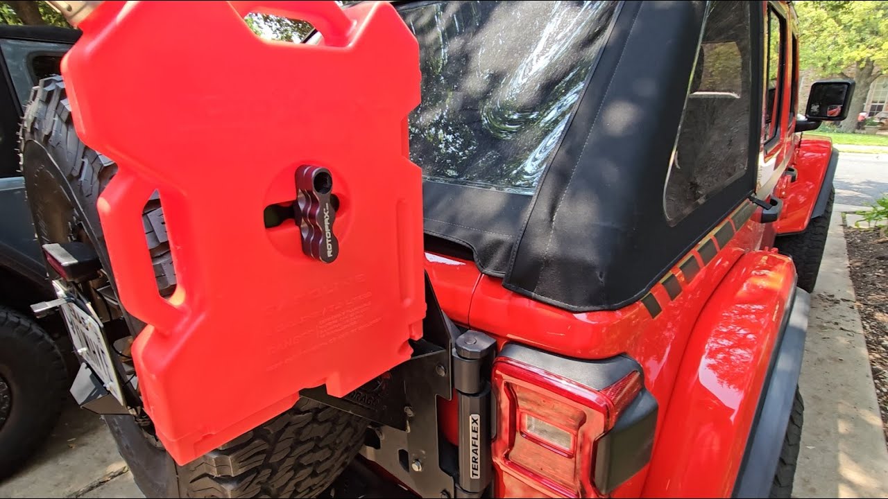 Jeep JL custom Rotopax bracket part 1 - YouTube