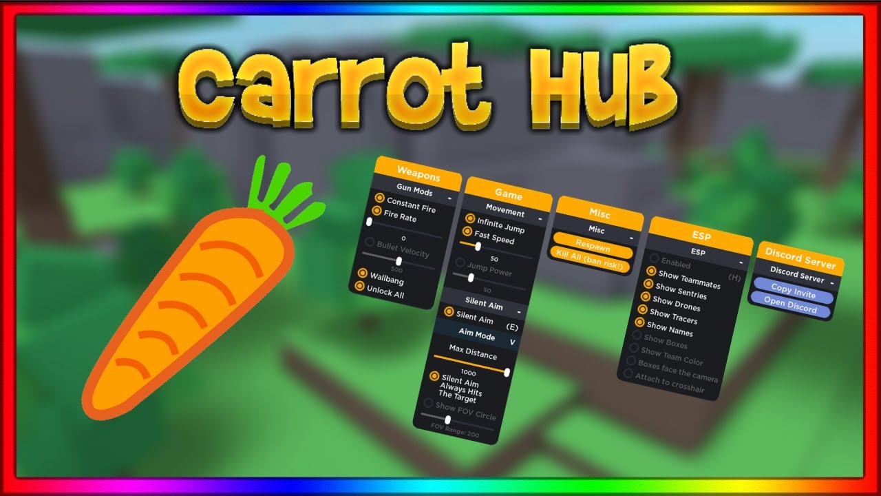 CARROT HUB SHOWCASE (10$) - ROBLOX - YouTube