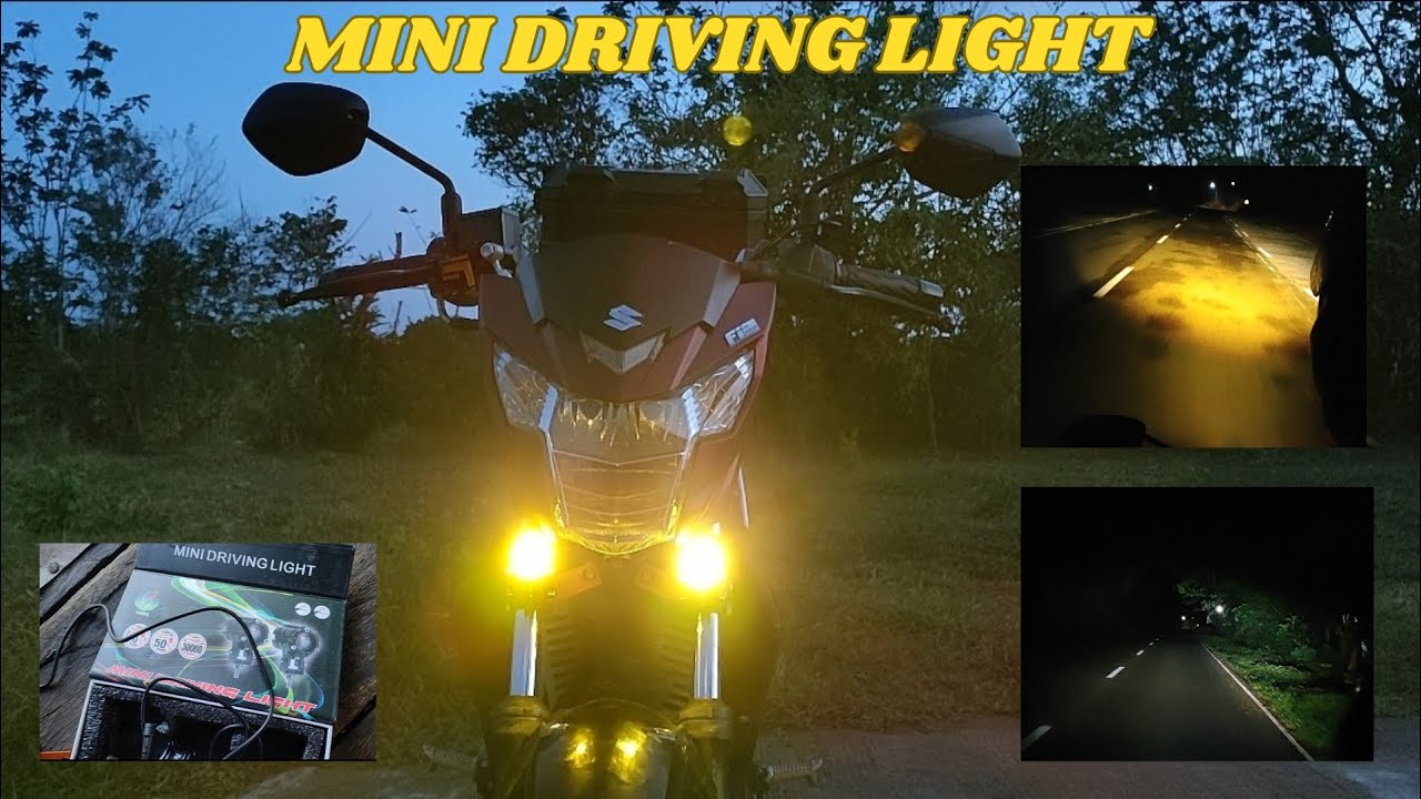 Mini Driving Light to my Raider 150 fi | Darred 08 | - YouTube