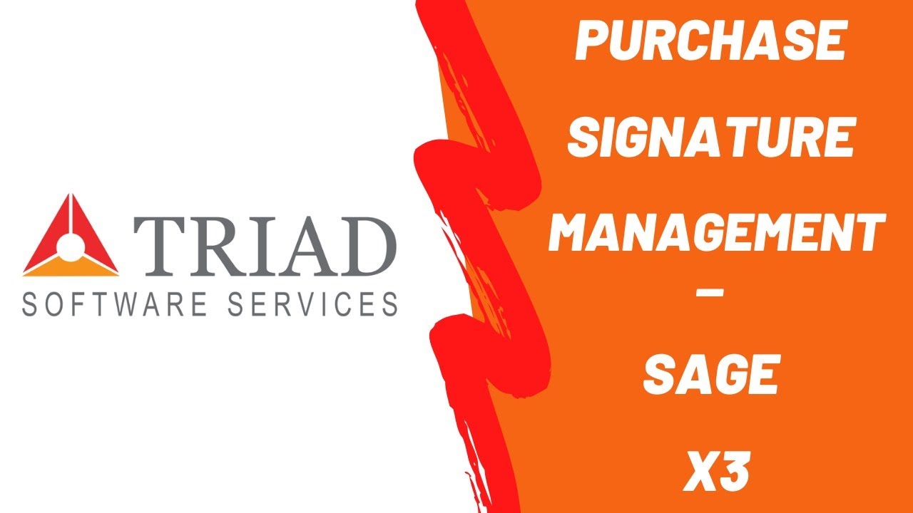 Purchase Signature Management | Triad Software Services - YouTube